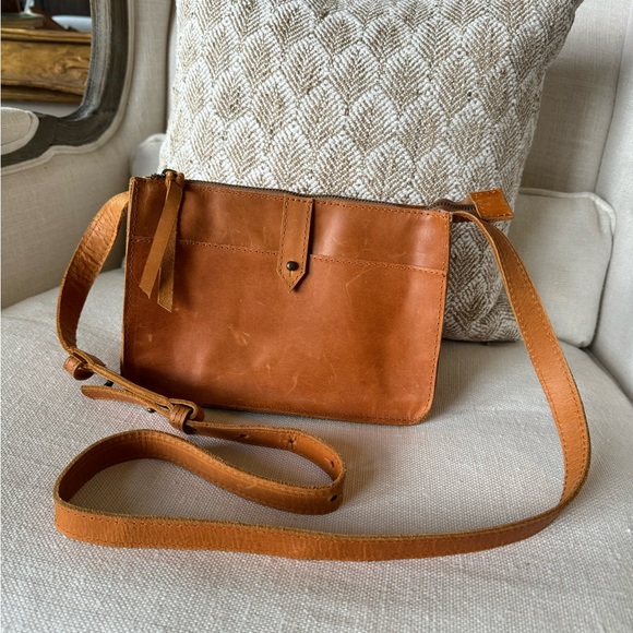 Able | Bags | Able Brown Leather Crossbody Purse | Poshmark